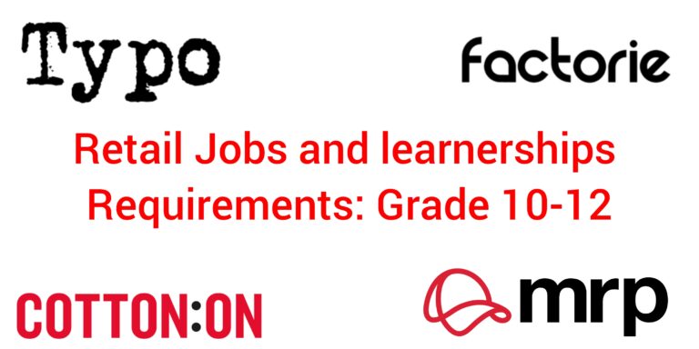 South African Retail Jobs and Learnerships 2026 - ALL PROVINCES JOBS